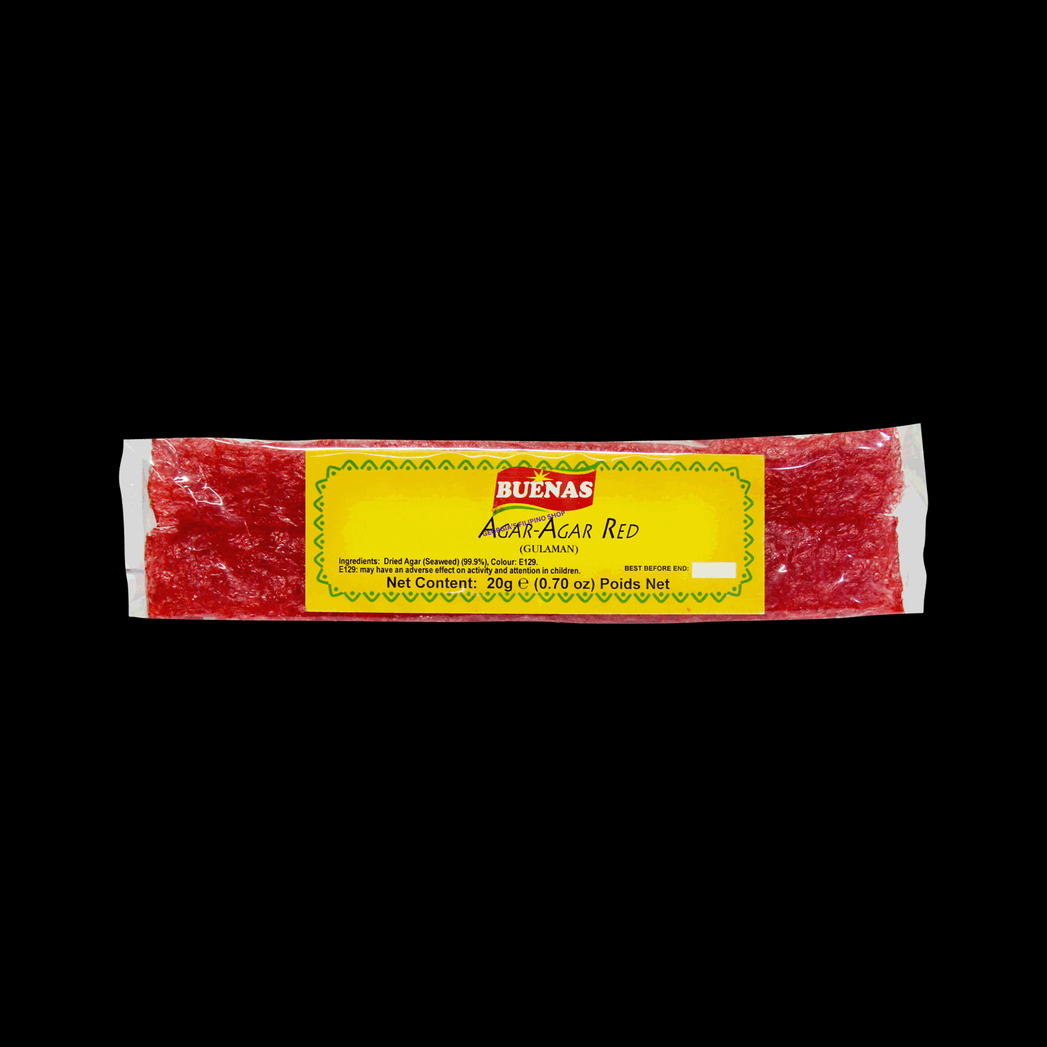 Buenas Agar Agar Gulaman Bar – Red | Georgia's Filipino Shop